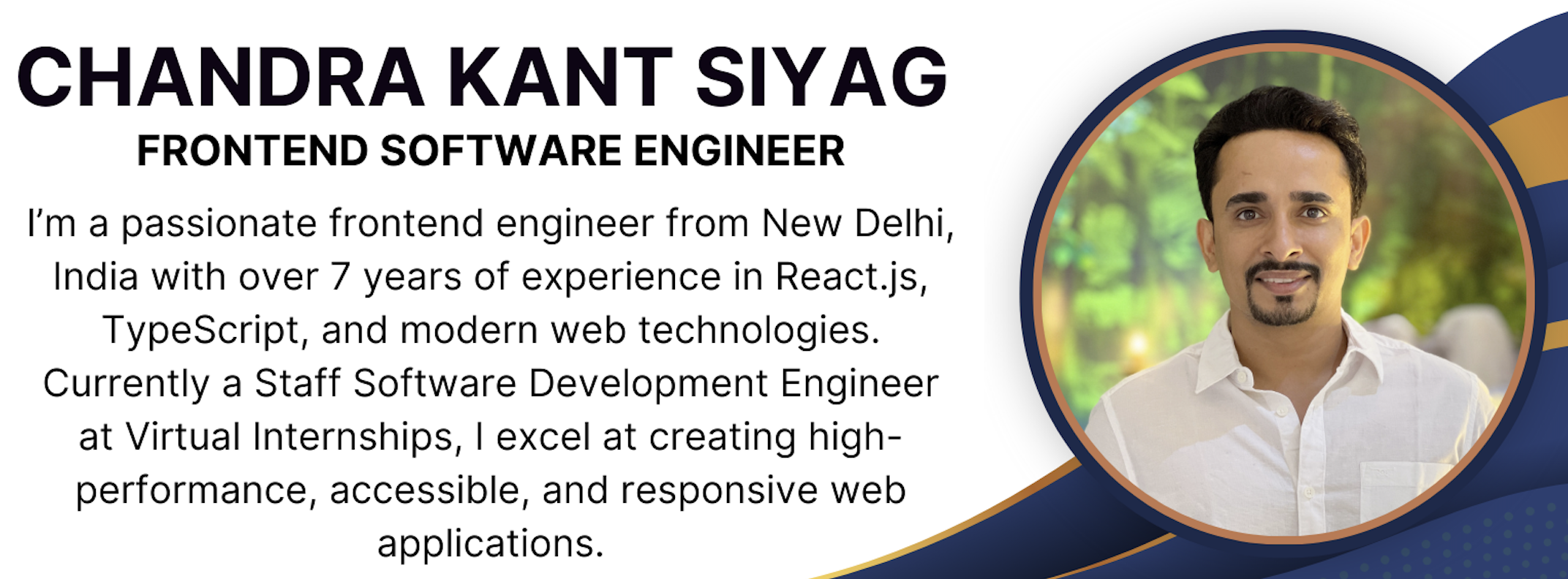 Chandra Kant Siyag | Frontend Software Engineer | 7+ Years in React.js ...